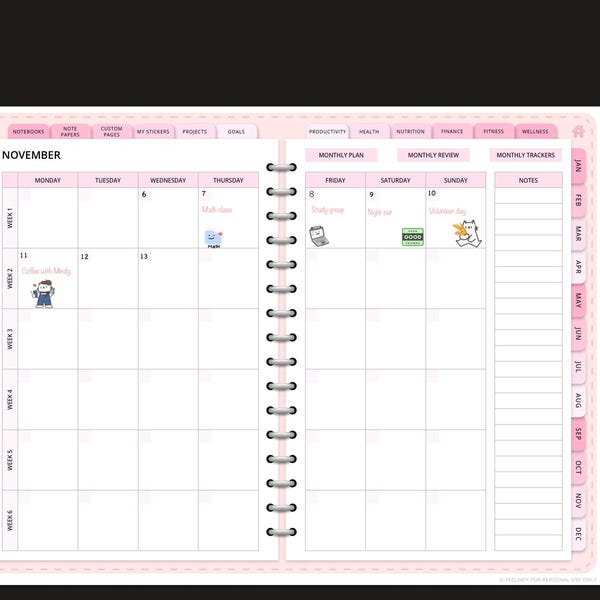 Digital Notebook, Student Notebook, Goodnotes Notebook, iPad Notebook ...