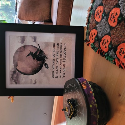 When Witches Go Riding and Black Cats Are Seen Halloween Witch Poem ...