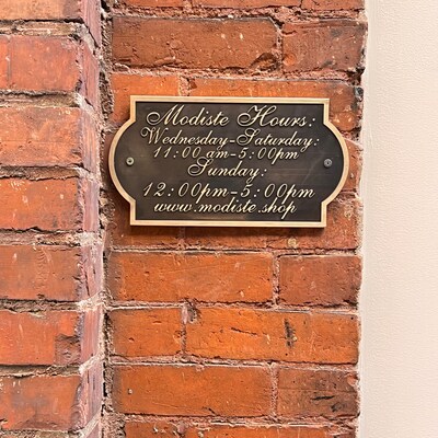 Fully Customize Cast Brass Door Signs & Plaques Custom Size Plaques ...