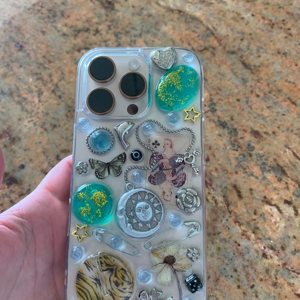 Handmade Phone Case Made With Epoxy Resin “aquamarine” for iPhone X 11 ...