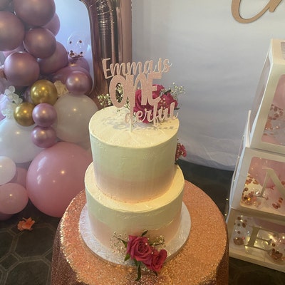 Custom Name Onederful Cake Topper, 1st Birthday Cake Topper, 1st ...