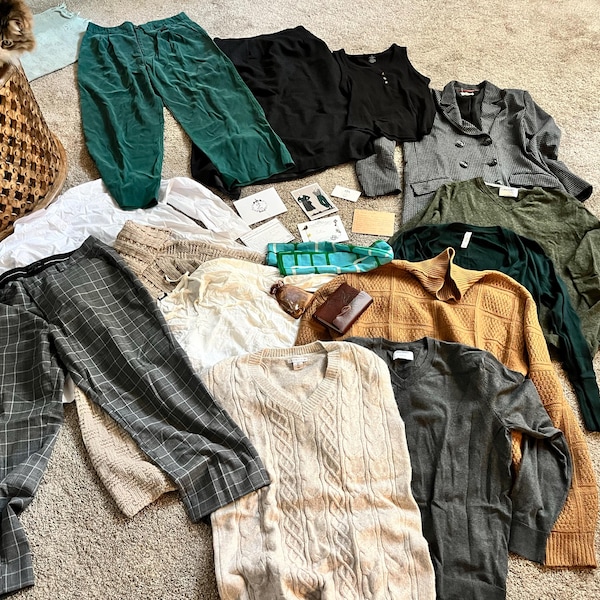 The Botany Scholar Curated Clothing Collection // Green Academia Thrift ...