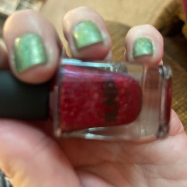 Say Love - Ruby Red Holographic Nail Polish - Etsy