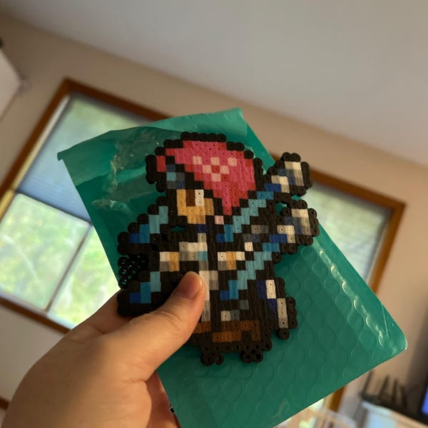 Final Fantasy IX: Perler Bead Sprites - Zidane, Garnet, Vivi, Steiner ...