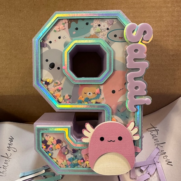 Customized Squishmallows 3D Number. Party Decorations. Squishmallows ...