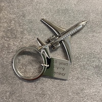 Custom Airplane Key Chain, Fly Safe Keychain Flight Attendants Gift ...