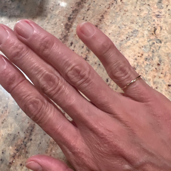 SALE 10k 14k Solid Gold Ladies Rings - 1mm Gold Bands - Gold Pinky Ring ...