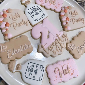 Number 16 Lettered Sweet Sixteen Cookie Cutter Cookie | Etsy