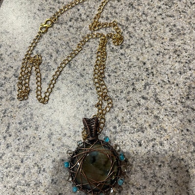 Beautiful Onex Pendant Copper Pendant. Wire Wrapped Pendant. Handmade ...