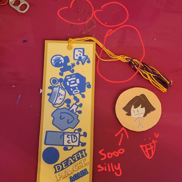 Death P.A.C.T. Bfdi Bookmarker - Object Show BFDIA BFB TPOT Battle for ...