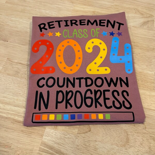 Retirement Class of 2024 Svg Png, Countdown in Progress Svg, Funny ...