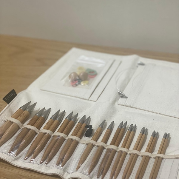 Knitting Needle Case for Interchangeable Circular Needle Tips, Needle ...