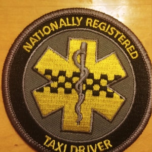 Nationally Registered Taxi Driver Ems/paramedic Patch - Etsy