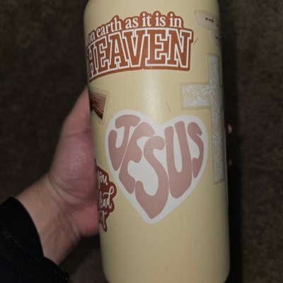 Surfing Jesus Waterproof Christian Sticker Faith Verse Bible Sticker ...