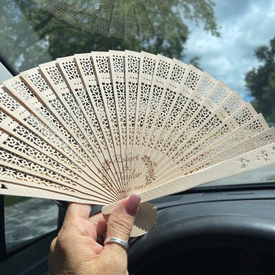 Personalized Paper Fans Wedding Party Favors Gifts Guests Custom ...