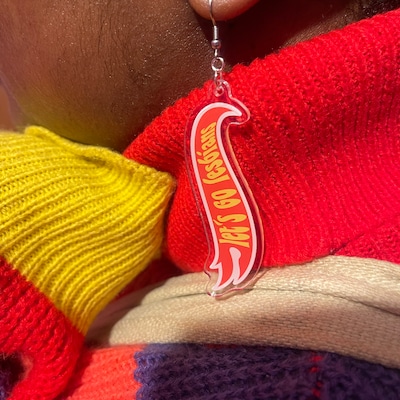 Photoshop Earrings Graphic Design Rude Fuck Swearing - Etsy