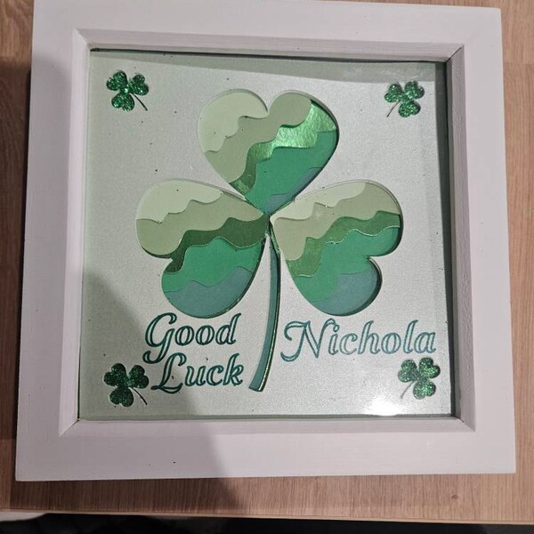 Clover Shadow Box, 3D Clover Svg, Clover Paper Cut, Clover Laser Cut ...