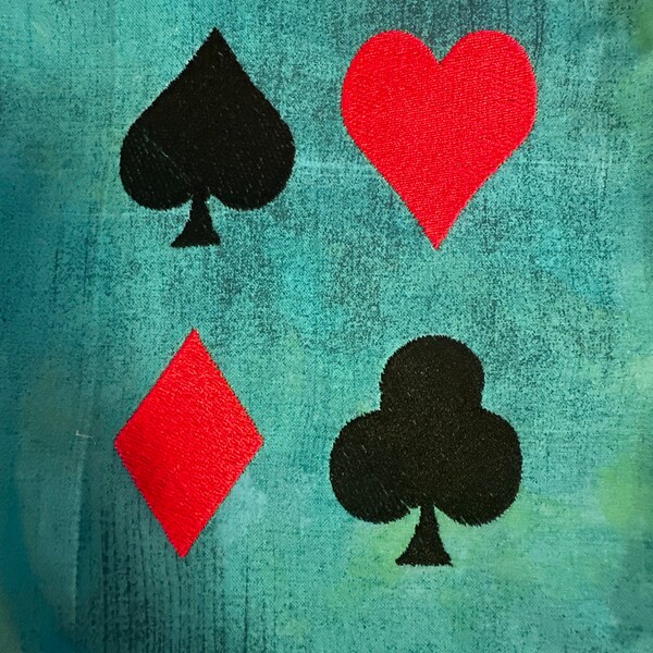 PLAYING CARDS EMBROIDERY File - Instant Digital Download - Csd Dst Emd ...