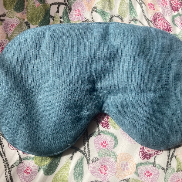 Oversized Linen Eye Sleep Mask Sleeping • Organic Oeko-tex Standard ...