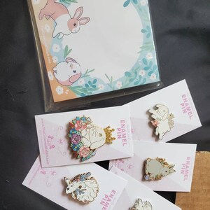 Floral Rabbit Memo Pad, Rabbit Stationery, Bunny Stationery, Memo Pads ...