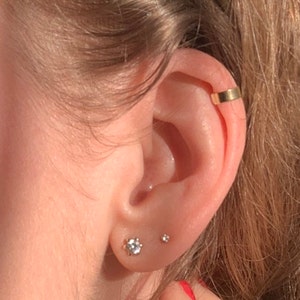 Gold Ear Cuff, Adjustable Ear Cuff, Dainty Ear Cuff, Cartilage Ear Cuff ...