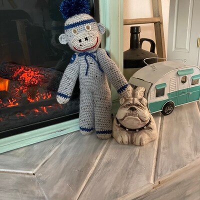 CROCHET PATTERN Spunky the Big Sock Monkey Amigurumi - Etsy