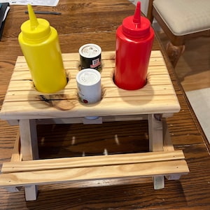 Condiment Picnic Table Plans, Camping Decoration Plans, Picnic Table ...