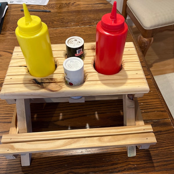 Condiment Picnic Table Plans, Camping Decoration Plans, Picnic Table ...