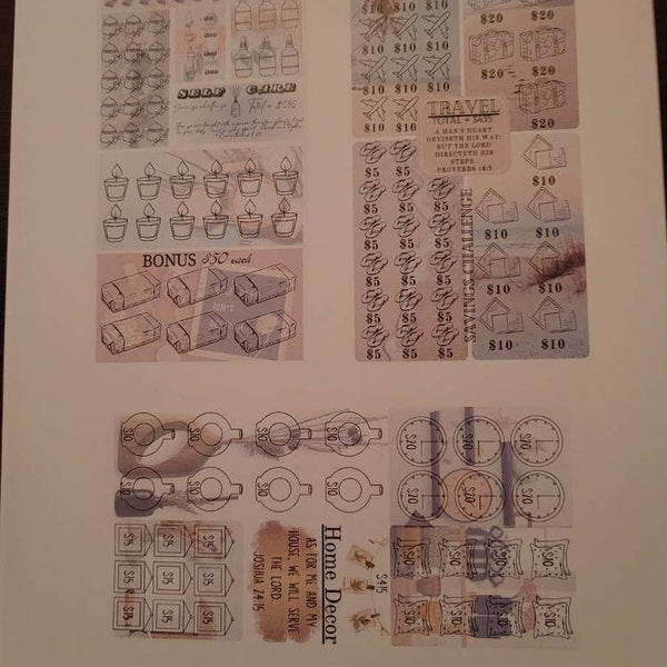 Fallout SPECIAL Saving Challenge Bundle Handmade Fits A6 7 Trackers, 1 ...