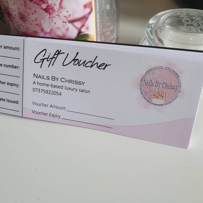 Business Gift Voucher Perforated Booklet Promotional Tool Logo ...