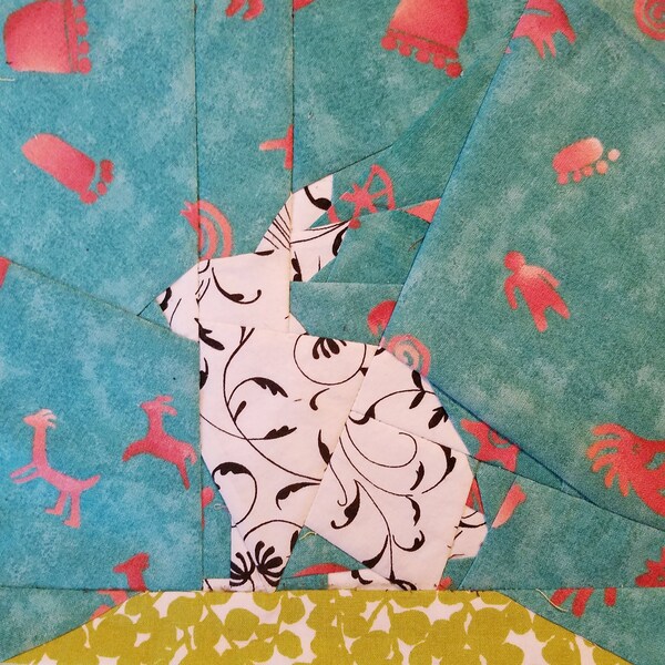 Animal Quilt Pattern, Flower Bear, Foundation Paper Piecing Pattern ...