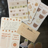 Bear Memo Notes Printable | Note Pad Digital Instant Download | Cute ...