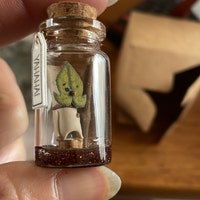 Sml Zelda BOTW Inspired Personalised Korok in a Glass Bottle G Gaming ...