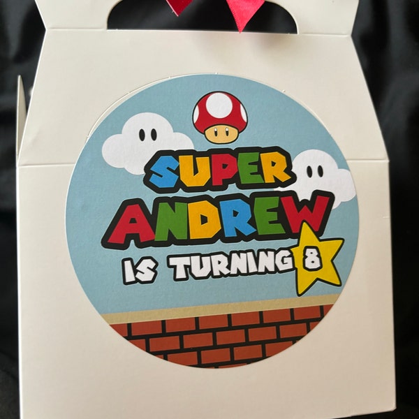 Personalised Gift Box | MARIO | Party Theme Birthday Gamer Boxes - Etsy