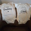 I Love My Nana Baby Onesie® - Pregnancy Reveal to Grand Mother - I Love Grandma Baby Bodysuit ...