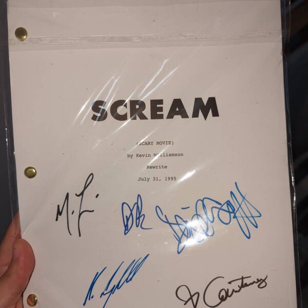 Scream Movie Horror Movie Script Original Full Screenplay - Etsy