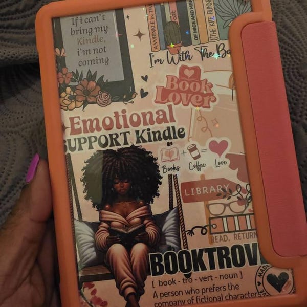 Kindle Insert Kindle Srickers Black Girl E-reader Holographic Insert ...
