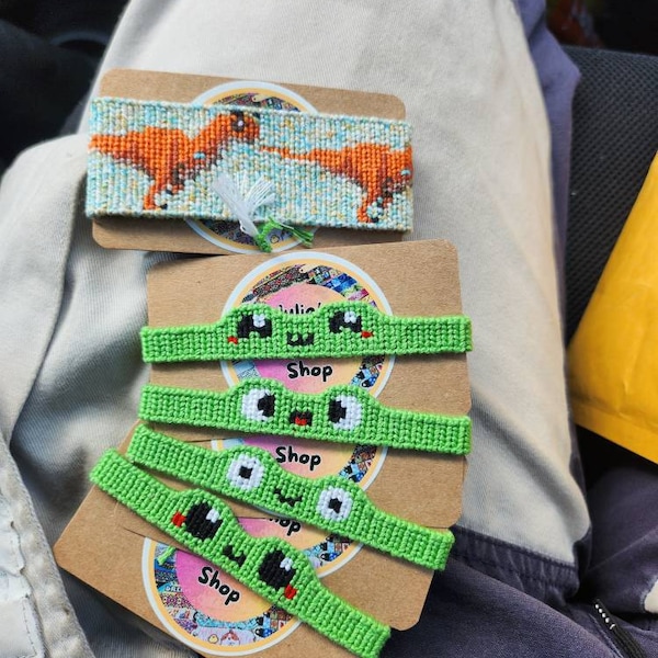 Moon Bracelets Handmade Artisanal Woven Knotted Braided Alpha ...