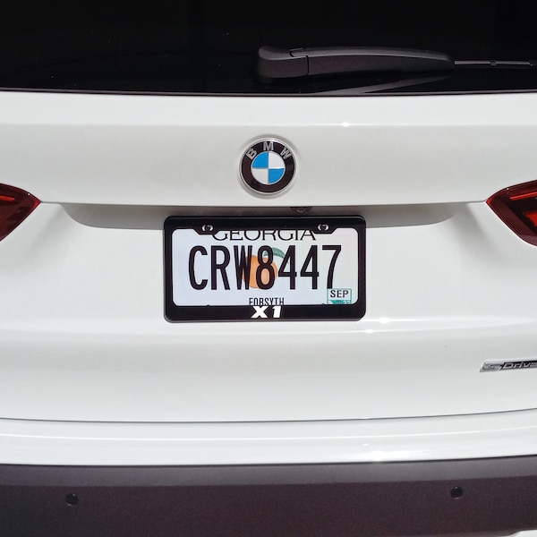 Personalize License Plate Frame Laser Engraved on High Quality ...