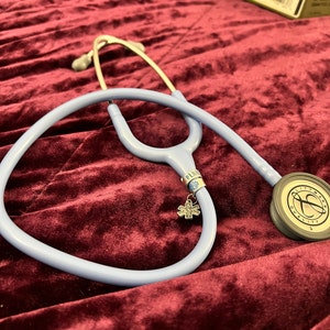 MA Stethoscope Ring MA Stethoscope Charm Hand Stamped | Etsy