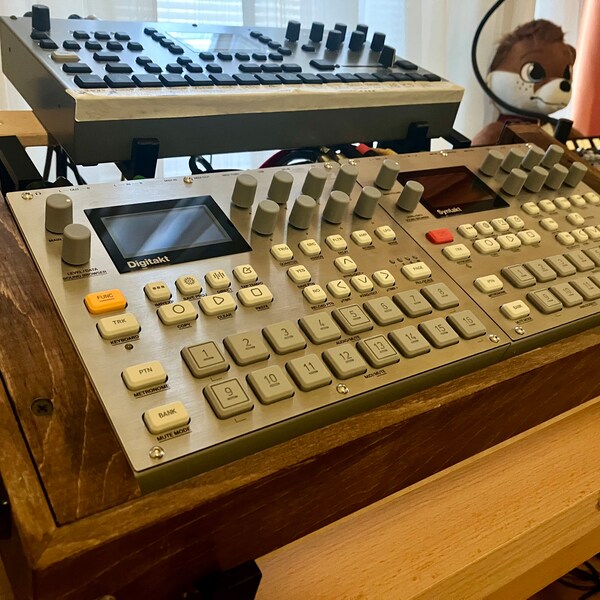 Elektron Dual Wood Case + Stand: for Digitakt/digitone/syntakt/analog ...