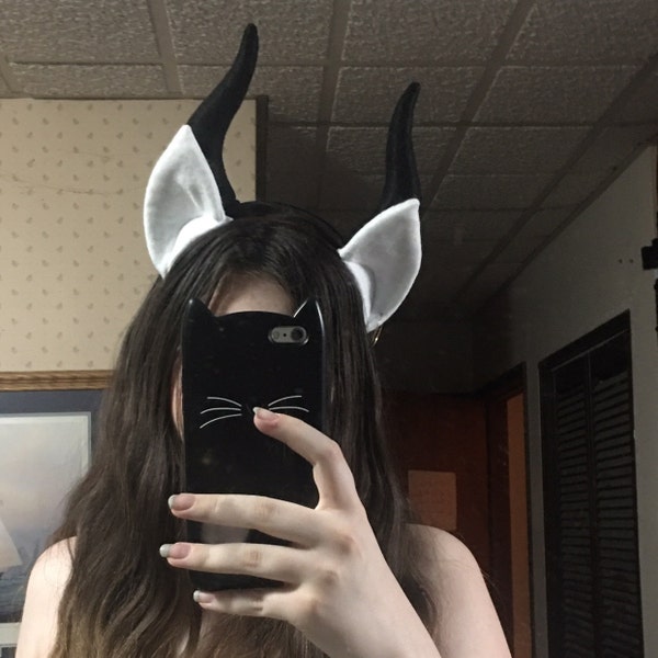 Custom Color Tall Plush Horns Costume Horns Pair of Horns Bull Horns ...