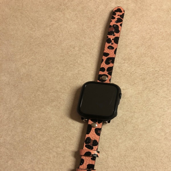 Leopard Apple Watch Band Women 38mm 40mm 41mm 42mm 44mm 45mm, Leopard ...