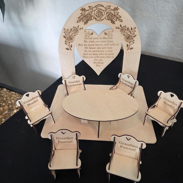 Wedding Memorial Display, Wedding Memorial Table, Remembrance Table ...