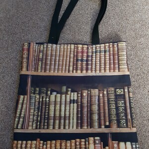 BOOKSHELF BOOK Fabric Curtain Upholstery Cotton Material / Digital ...