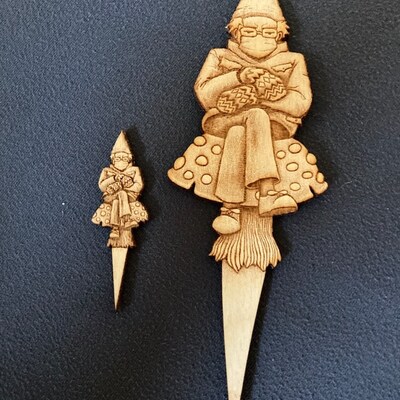 Bern in a Fern Grumpy Bernie Garden Gnome Plant/garden Stake - Etsy