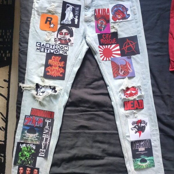 Custom Pants Zillakami/sosmula/mst/punk - Etsy