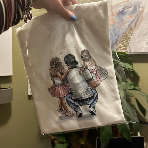 Dad and Daughters Clipart, Dad, Daughter, Clipart, Sticker, Dad Day ...