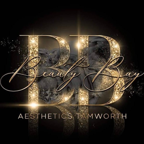 Gold Glitter Logo, Beauty Logo, Jewellery Logo, Gold Black Logo ...