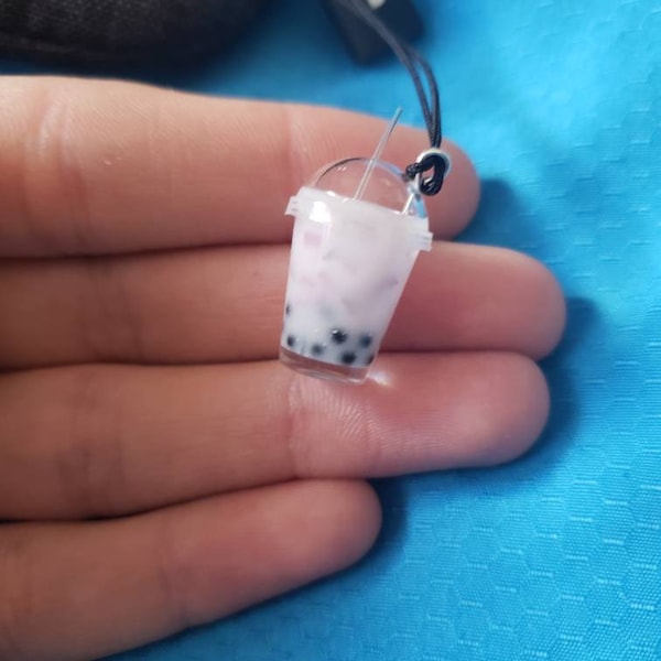 Mini Drink Boba Bubble Tea Keychain - Etsy